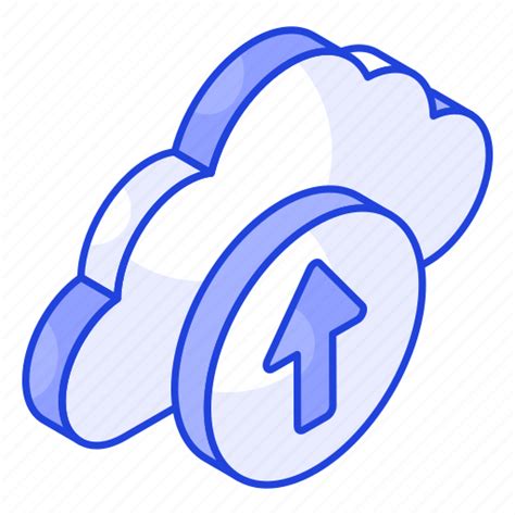 cloud upload uploading data storage arrow computing icon