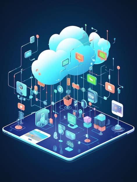 Premium Photo Cloud Computing Concept