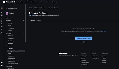 Group Developer Products Page Is Broken For My Entire Team Creator