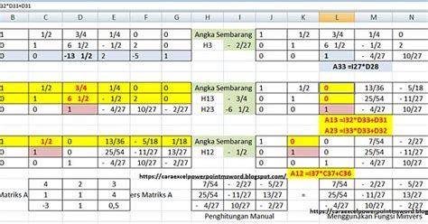 Metode Eleminasi Gauss Jordan Ms Excel 3 Imgur