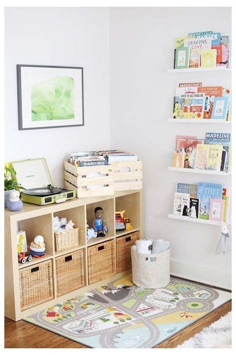 在兒童房的牆上作畫！連櫃子也上了色彩，充滿想像力的空間！ Kallax Styling Playroom Ikea Kallax