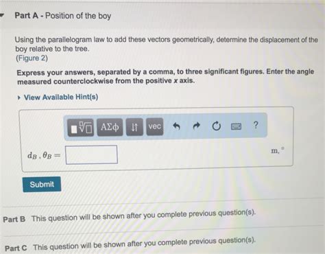 Solved Learning Goal To Be Able To Add And Subtract Vectors