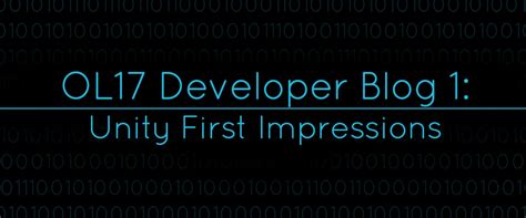 Game Developer S Blog Unity Impressions News ModDB