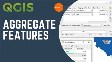 Qgis How To Aggregate Features Based On A Group By Expression Youtube