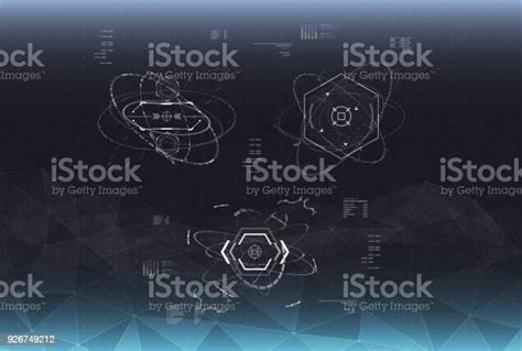 Headup Display Elements For The Spaceship Interface Futuristic User Interface Hud Elements For