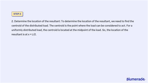 solved determine the magnitude and location of the resultant of the