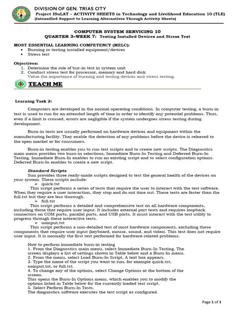 7 Revised Tle As Css 10 Q3 Wk7 Lecture Pdf Computer Hardware Computer Keyboard