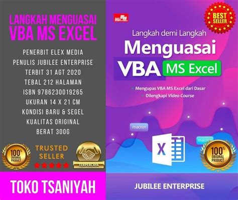 Jual Buku Komputer Langkah Menguasai VBA Ms Excel Jubilee Enterprise Buku Microsoft Excel