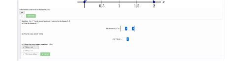 is the function f ﻿one to one on the interval