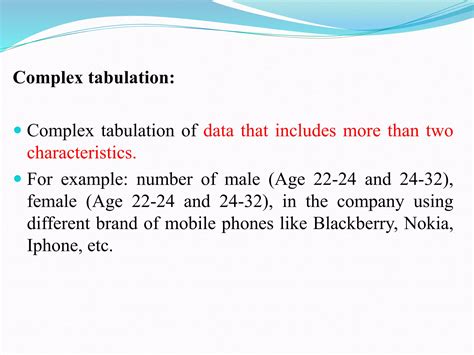 Biostatistics Tabulation Of Data Pptx Databases Computer Software