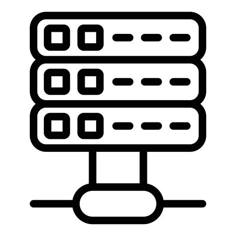 Server Data Vpn Icon Outline Vector Online Security Vector Art At Vecteezy