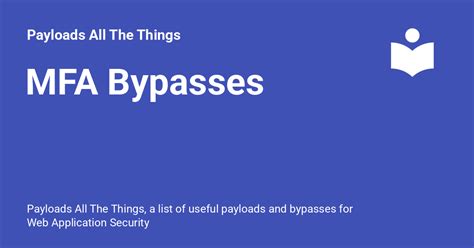 Mfa Bypasses Payloads All The Things