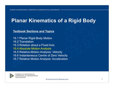 SOLUTION Dynamics Absolute Motion Analysis Studypool