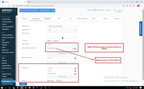 Local Service Acl Exception Rule Command Line Discussions Sophos