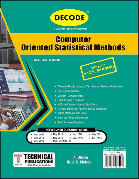 Decode Computer Oriented Statistical Methods For Jntu H 18 Course Ii