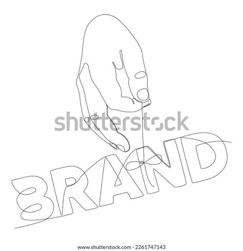 One Continuous Line Hand Holding String Stock Vector Royalty Free 2261747143 Shutterstock