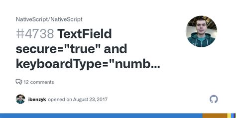 Textfield Securetrue And Keyboardtypenumber Input Not Secure And
