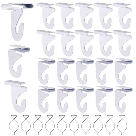 Buy Oalen 20 Drop Ceiling Hooks For Classrooms And Offices White Heavy Duty Ceiling Hooks For