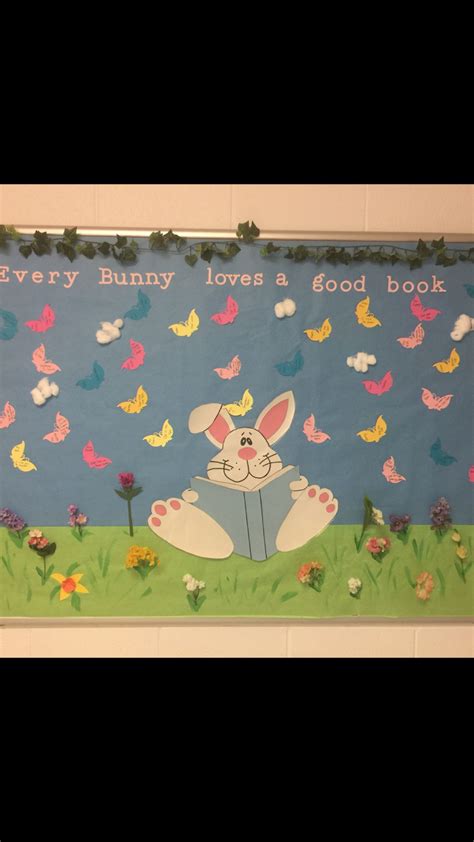 Easter Book Display For School Library