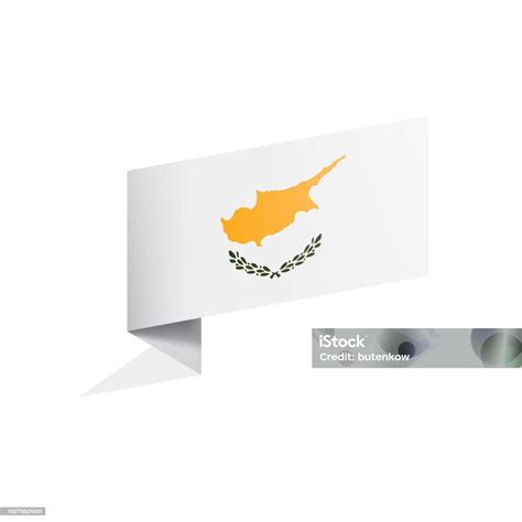 사이 프 러 스 플래그 흰색 배경 벡터 일러스트 레이 션 0명에 대한 스톡 벡터 아트 및 기타 이미지 0명 3차원 형태