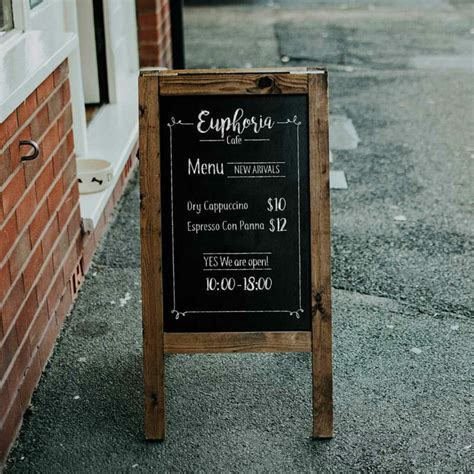 Free Chalkboard A Stand Mockup Psd Css Author
