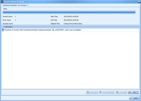 Create Smartconnect Journal Standard Map Credit Amount Was Not Supplied Error Azurecurve