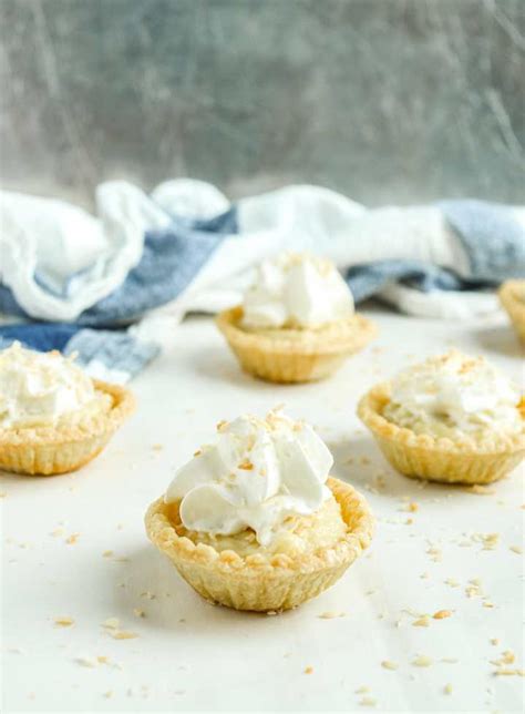Coconut Cream Tarts Recipe Knead Some Sweets Blog
