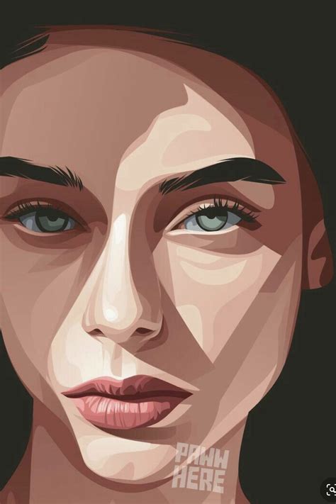 Pin By Poppy May Macclesfield On Faces Portrait Art Vector Portrait