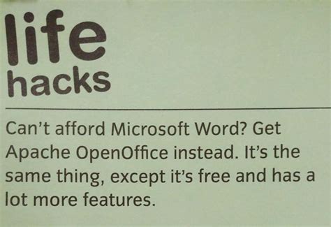 If You Cant Afford Microsoft Word You Can Download Free Apache Office