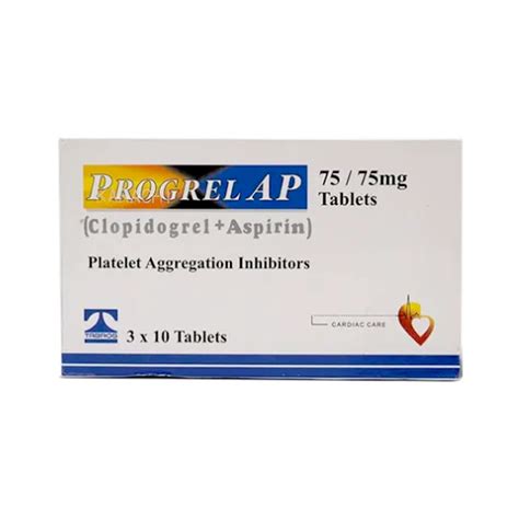 Progrel Ap 75 75mg 3x10 Tablets One Health