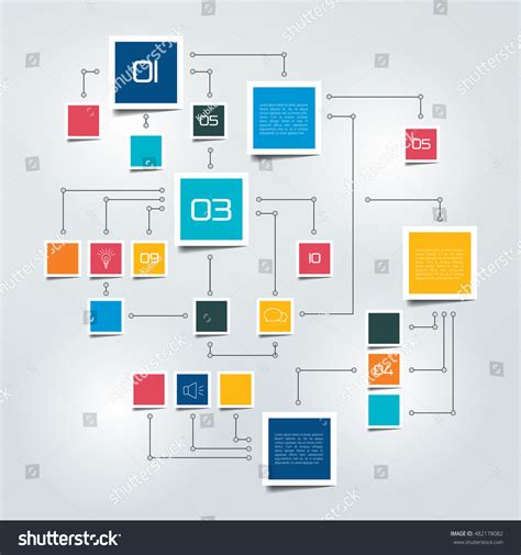 Flowchart Scheme Diagram Infographic เวกเตอรสตอก ปลอดคาลขสทธ Shutterstock