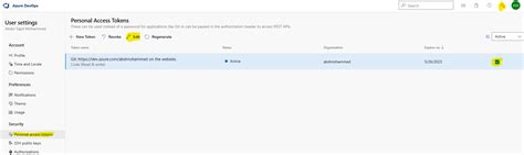 Azure Devops Repo Generate Git Credentials Expiration Microsoft Qanda