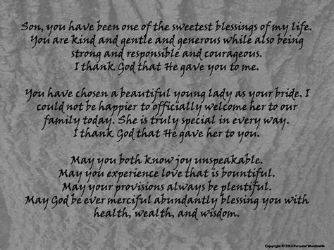 Grooms Mothers Speech At Wedding Reception