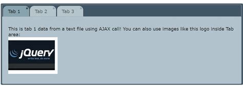 Jquery Ajax Tutorial Demos Of Div Form Tabs Table