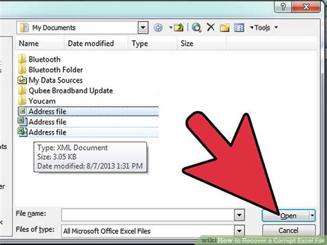 Ways To Recover A Corrupt Excel File WikiHow