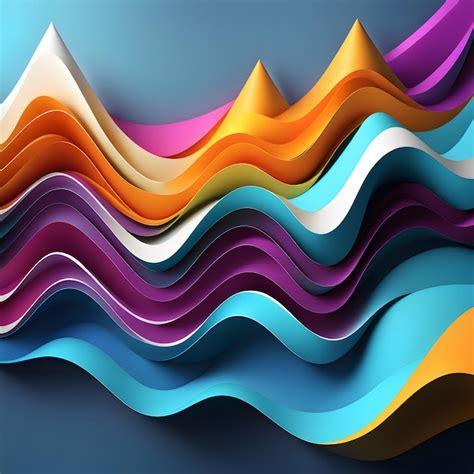 Premium Photo Dynamic Dimension Abstract 3d Background