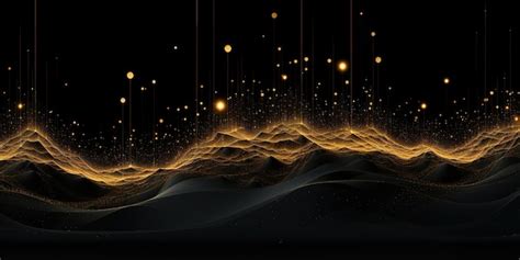Premium Ai Image Generative Ai Abstract Golden And Black Colors