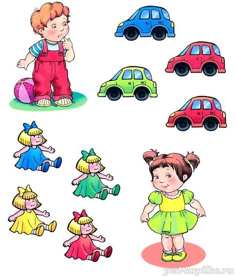 Развивающее задание для детей 2-3 лет. Изучение цвета. Выбери для ...