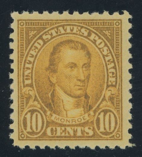 Usa 562 10 Cent Monroe Pse Graded Cert Vf 80 Mint Og Nh Mild