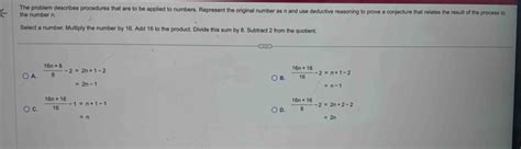solved the problem describes procedures that are to be applied to