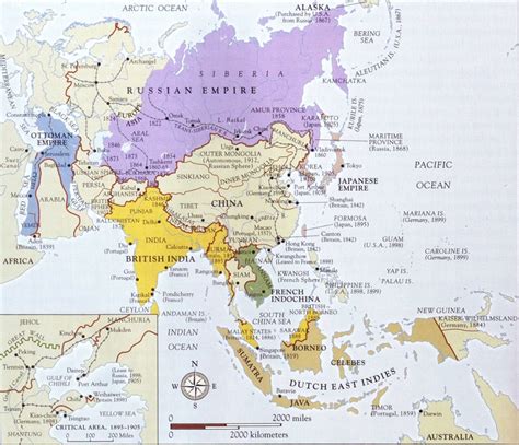 Worksheet 7 3 Imperialism Asia Map