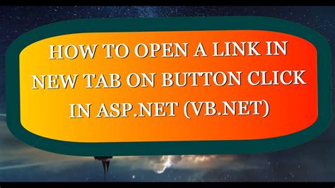 How To Open A Linkurl In New Tab On Button Click In Vbnet Jayanta Coding Class