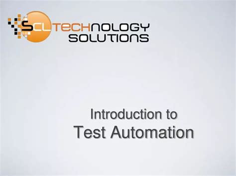 PPT Test Automation PPT PowerPoint Presentation Free Download ID 235279