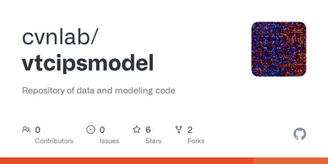 GitHub Cvnlab Vtcipsmodel Repository Of Data And Modeling Code