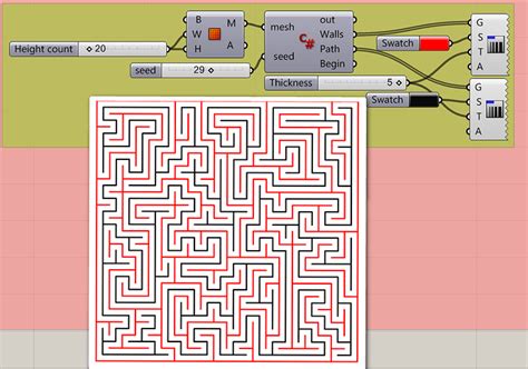 How To Create A Path For This Maze Without Having Deadends Grasshopper Mcneel Forum