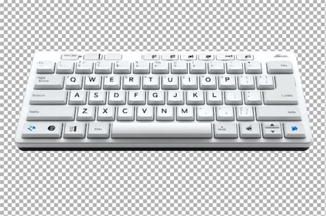 Compact White Keyboard Designed For Efficient Typing In Home Or Office Settings Featuring A