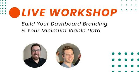 build your dashboard branding and your minimum viable data