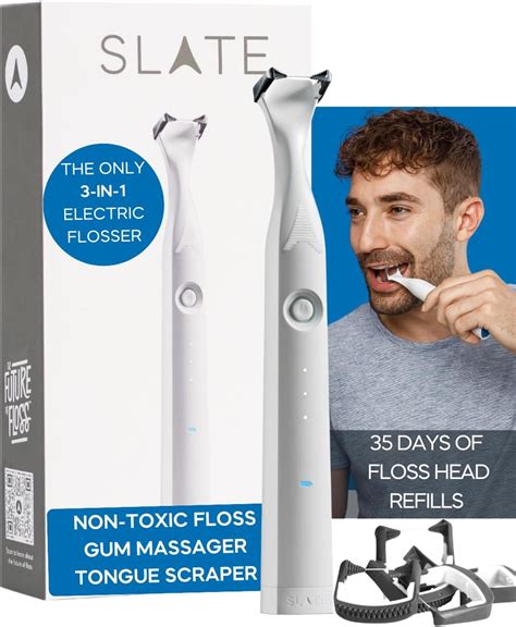 Slate Flosser Review Cleaner Teeth Effortless Flossing