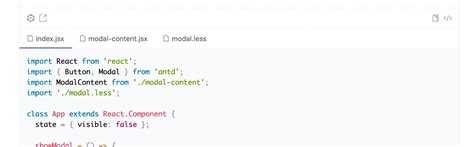 Feat Use Rc Tabs For File List Of Demo Source Code Panel · Issue 278