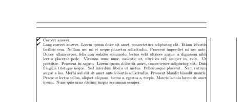 Indentation Use A Checkmark As A Bullet TeX LaTeX Stack Exchange